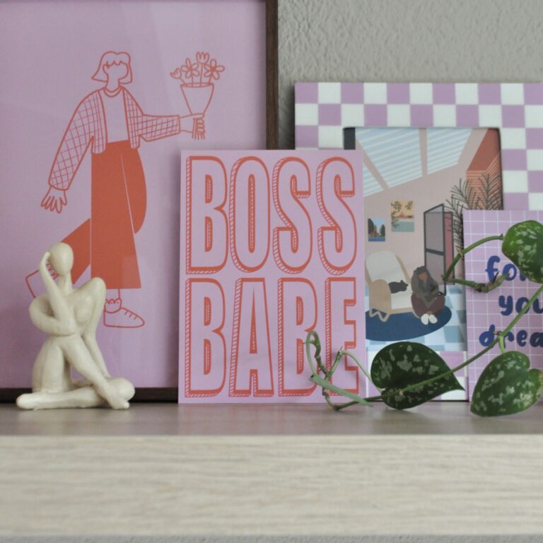 Poster Boss Babe – Paper Wildflowers